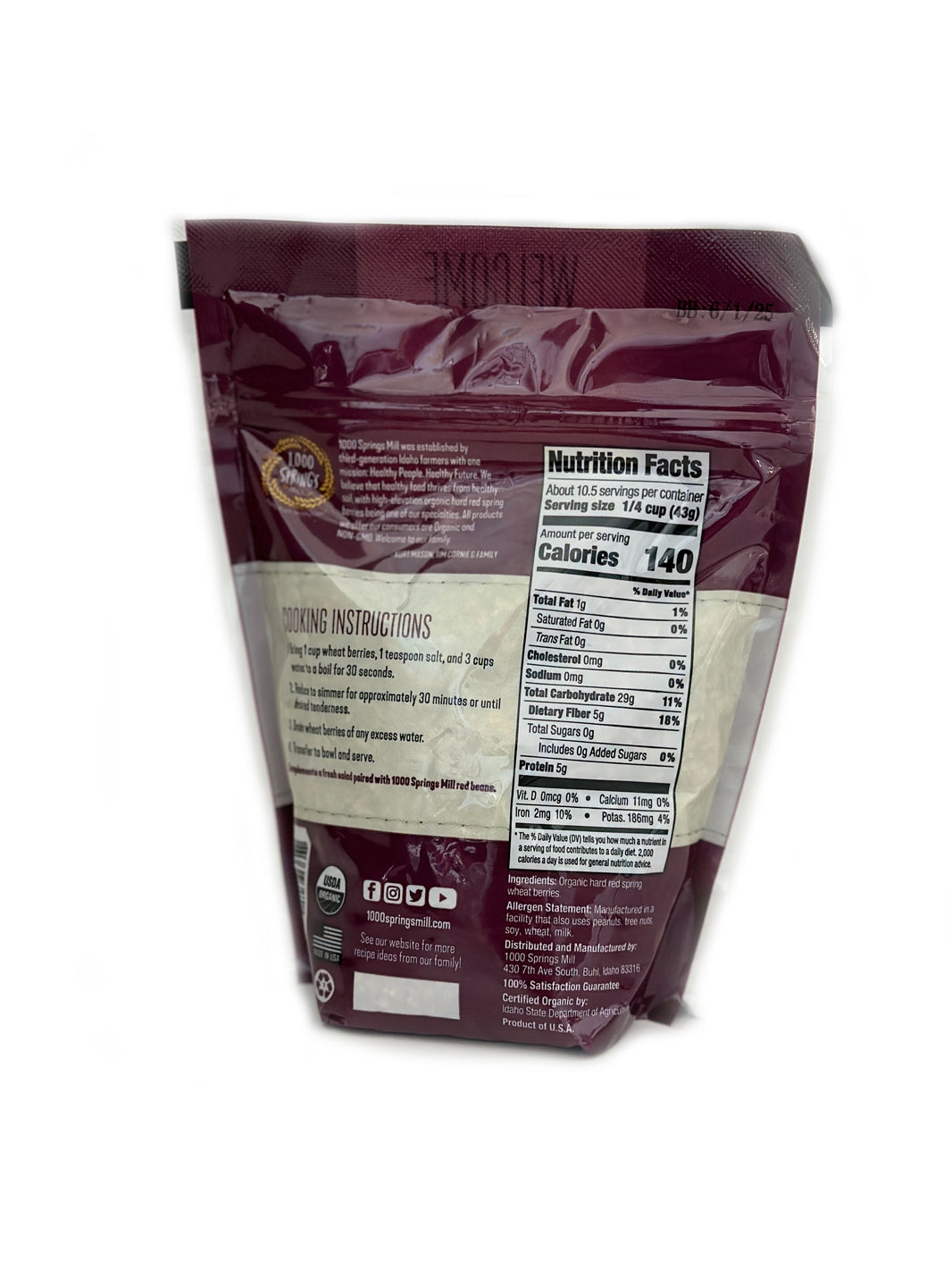 Wheat – 1000 Springs Mill