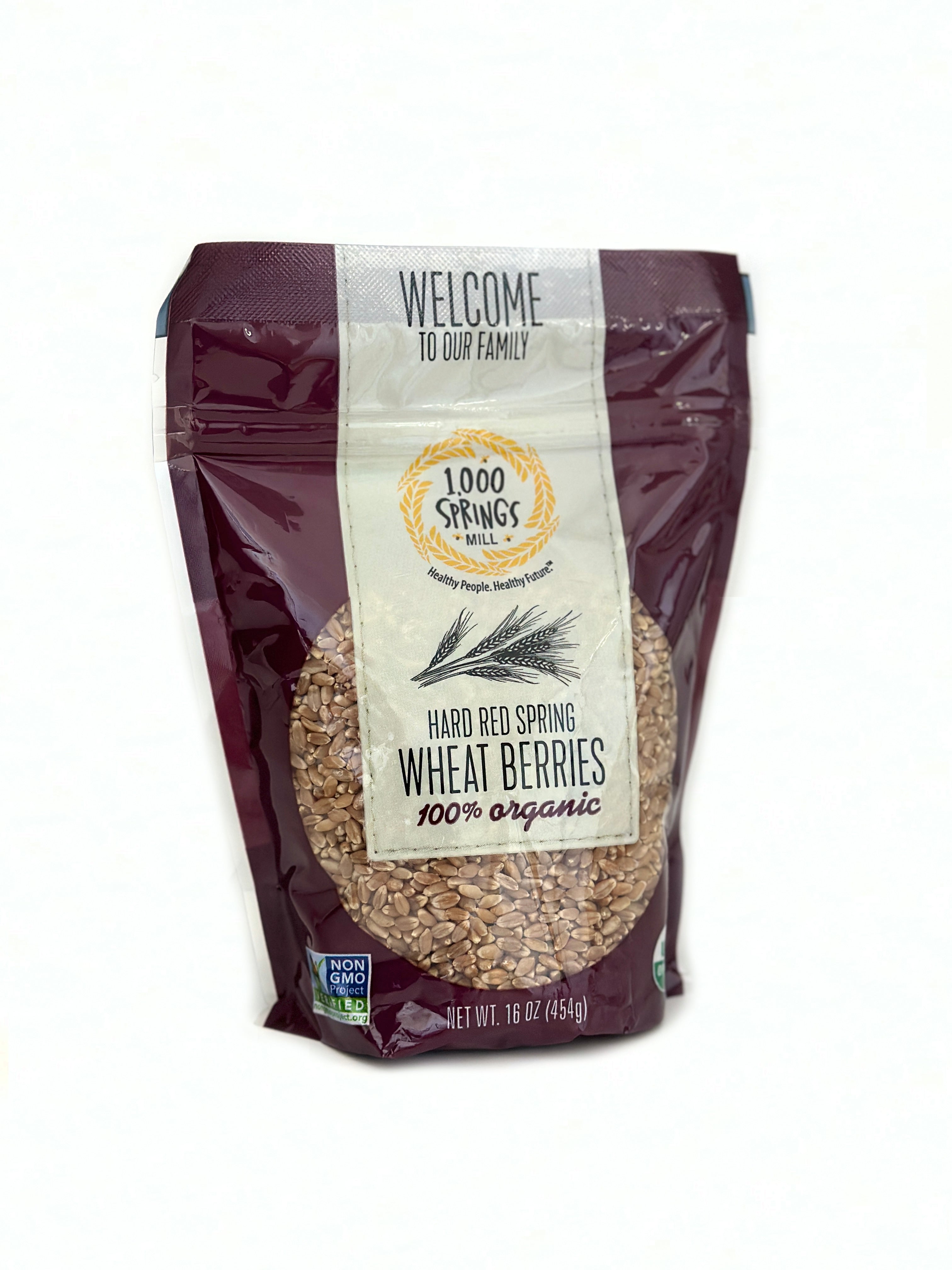 Organic Hard Red Spring Wheat Berries – 1000 Springs Mill